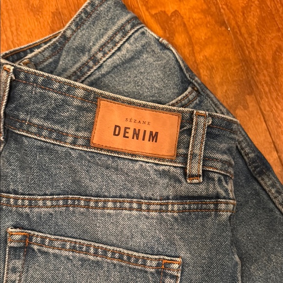 Sezane | Jeans | Sezane Le Crop Wideleg Denim Blue Jeans 38 4 | Poshmark